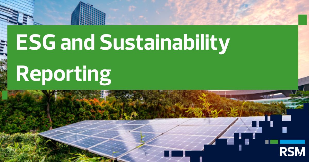 ESG and Sustainability Reporting BLOG | RSM Hungary