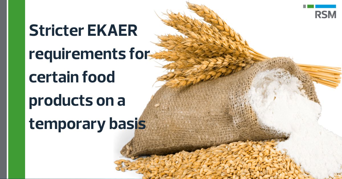 Stricter EKAER requirements for certain food products on a temporary ...